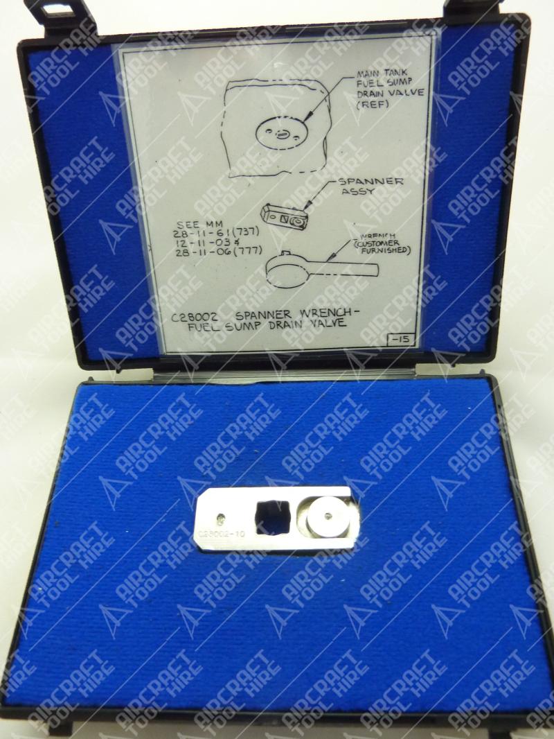 Wrench Fuel Sump Drain Tool - C28002-9 | Aircraft Tool Hire Ltd